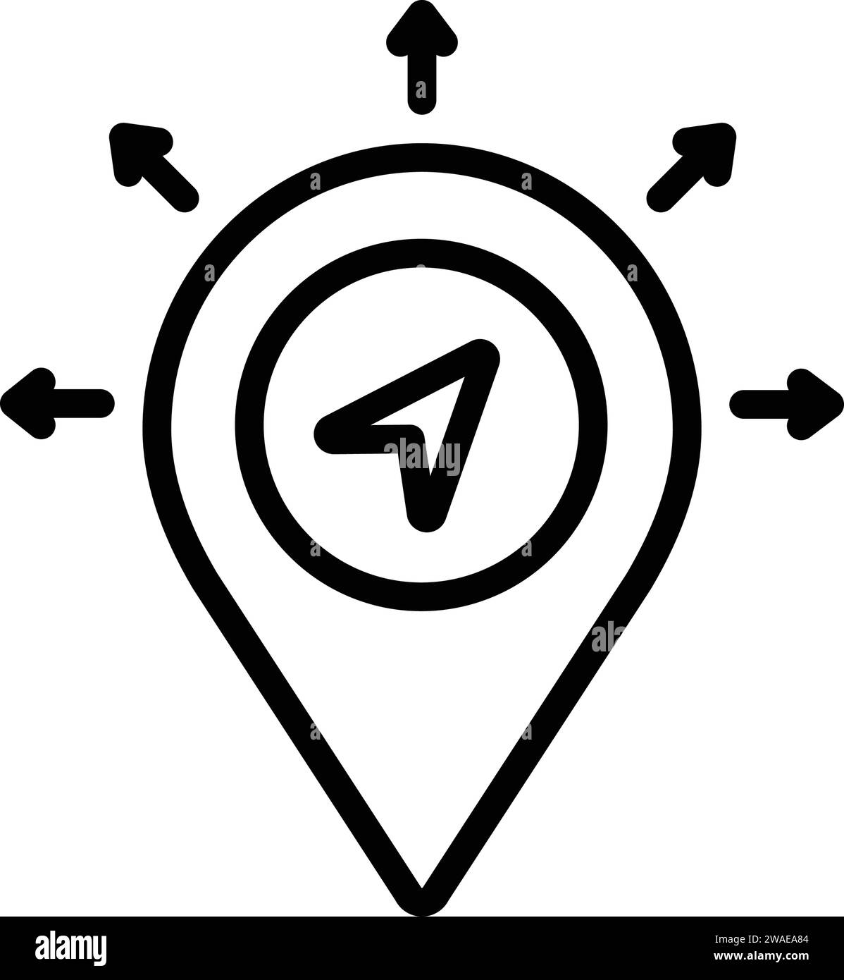 Icon for navigation,directional Stock Vector Image & Art - Alamy
