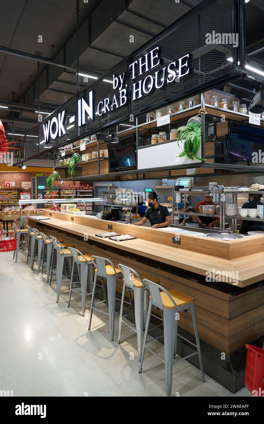 PHUKET, THAILAND - APRIL 18, 2023: WOK-IN by The Crab House inside Big ...