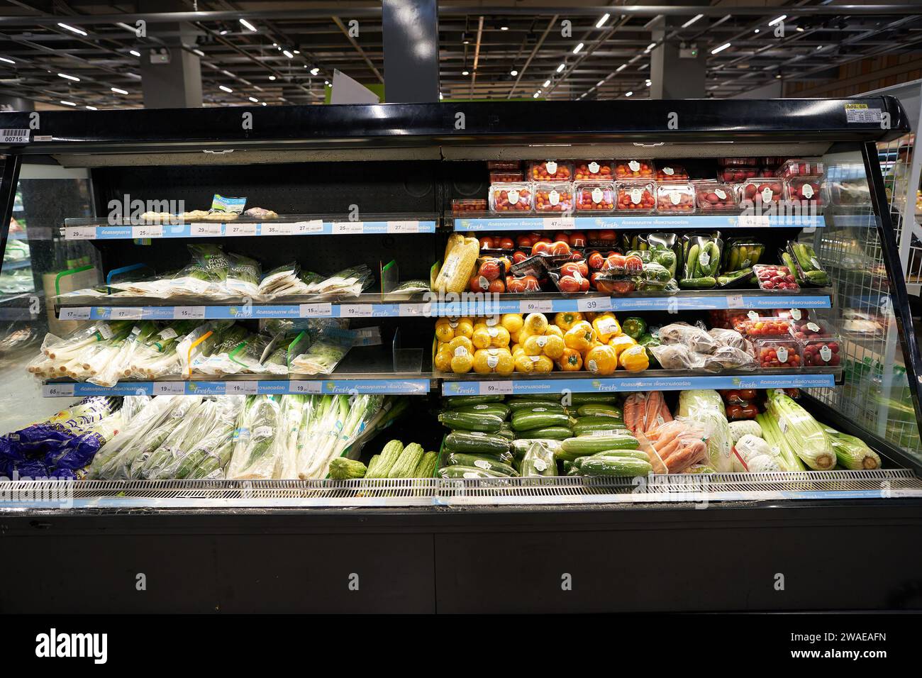 PHUKET, THAILAND - APRIL 18, 2023: produce on display at Big C Extra ...