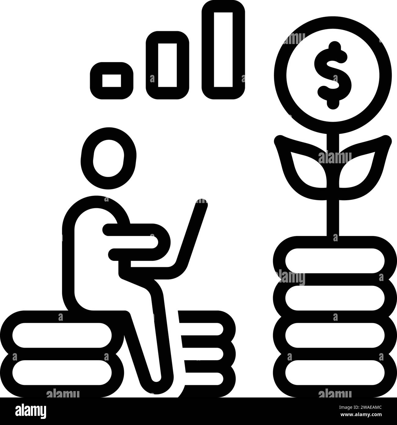 Investor logo Black and White Stock Photos & Images - Alamy