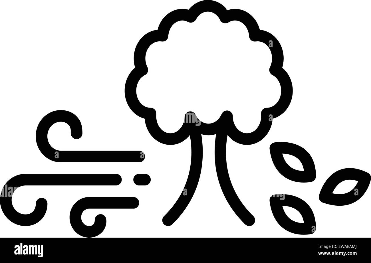 Wind gust tree Black and White Stock Photos & Images - Alamy