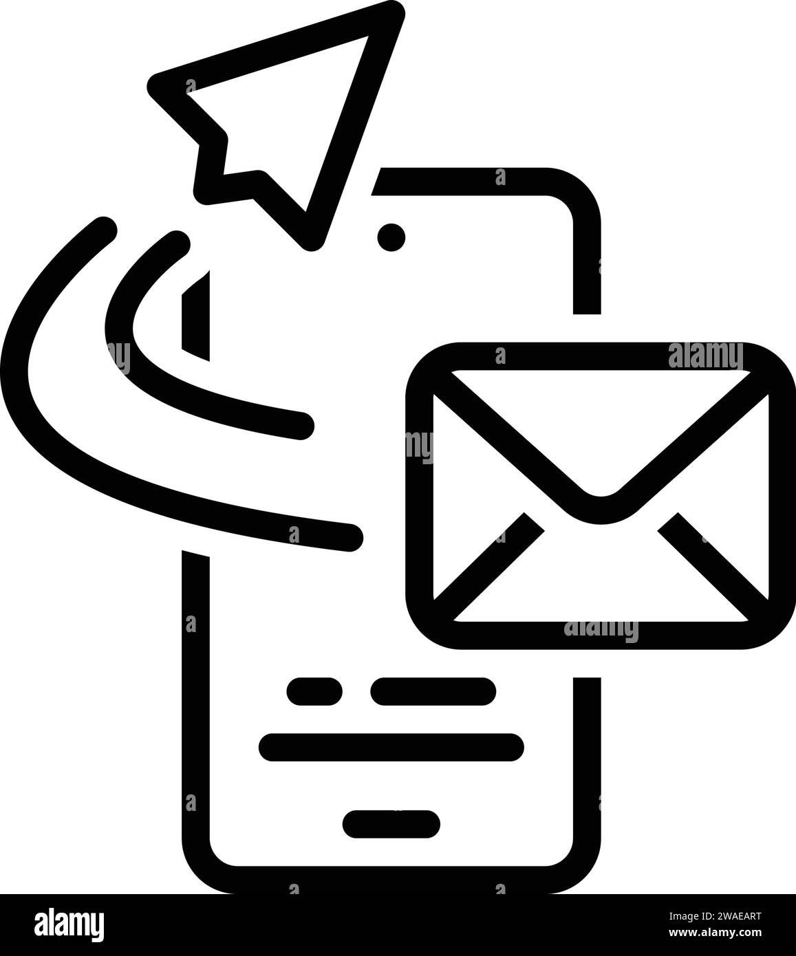 Icon for sent,message Stock Vector Image & Art - Alamy