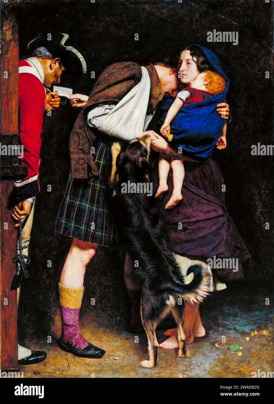 Sir John Everett Millais, The Order of Release, 1746, painting in oil ...