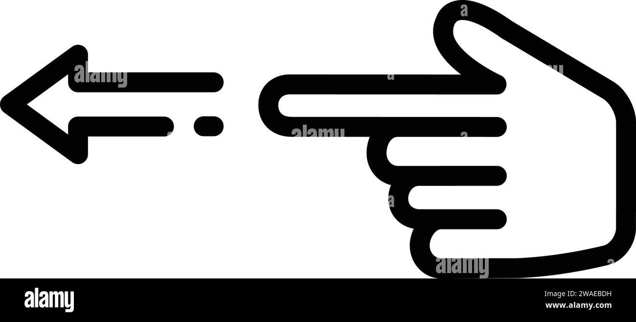 Icon for point left,left Stock Vector Image & Art - Alamy
