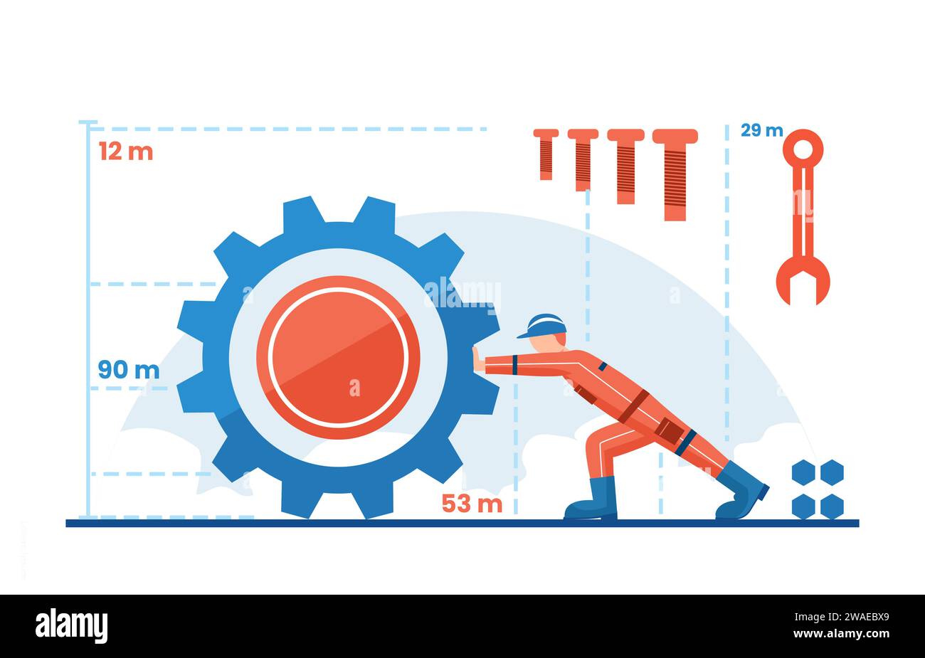 Mechanical engineer safety Cut Out Stock Images & Pictures - Alamy