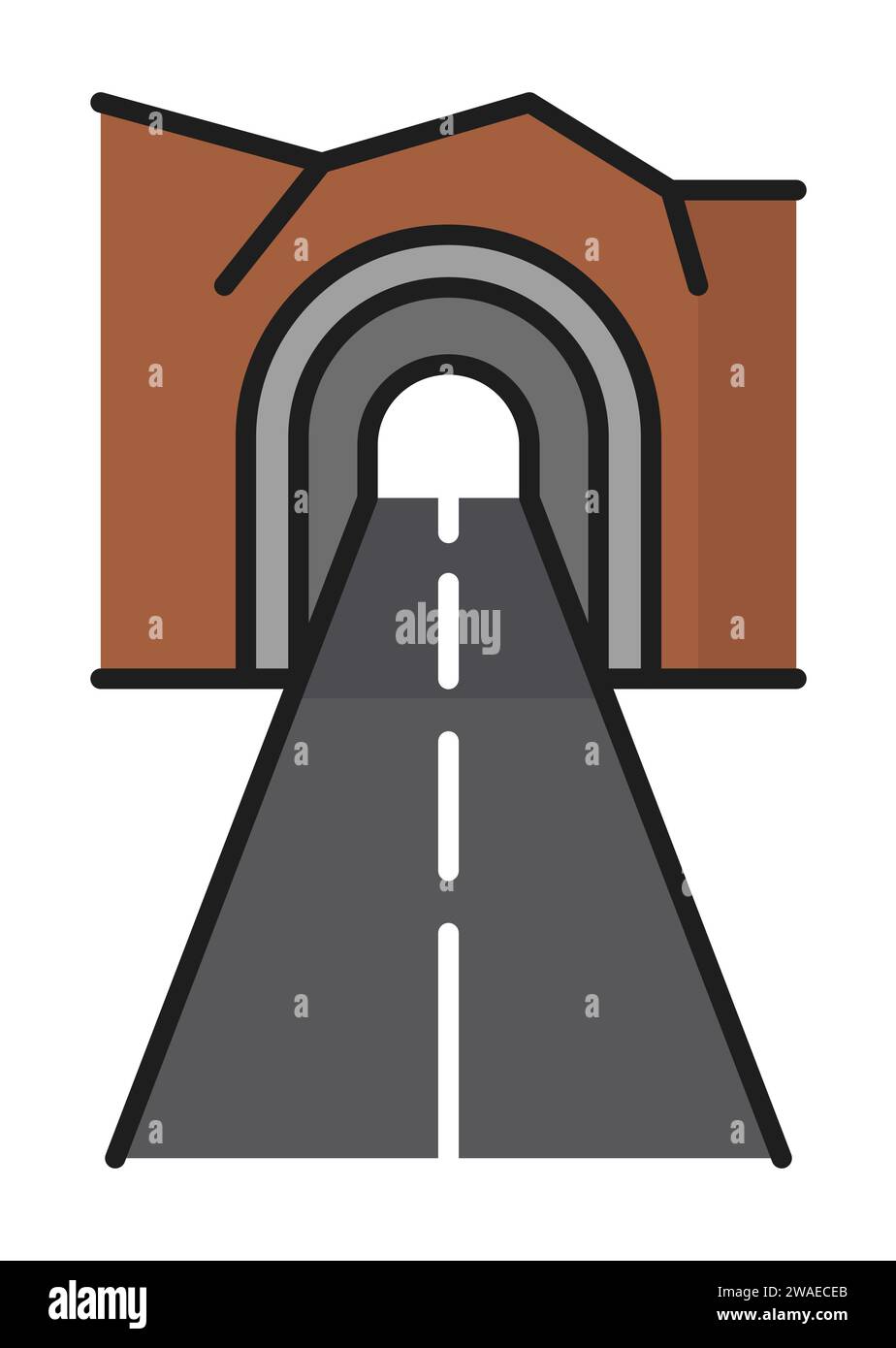 Suburban pathway Stock Vector Images - Alamy