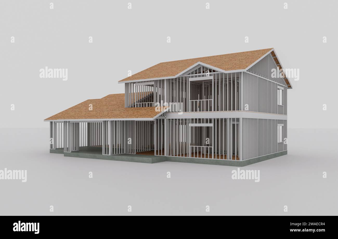 Building process concept cottage hi-res stock photography and images ...