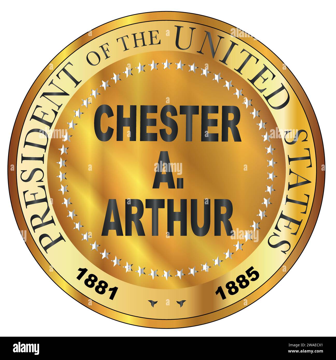 Chester a arthur Stock Vector Images - Alamy