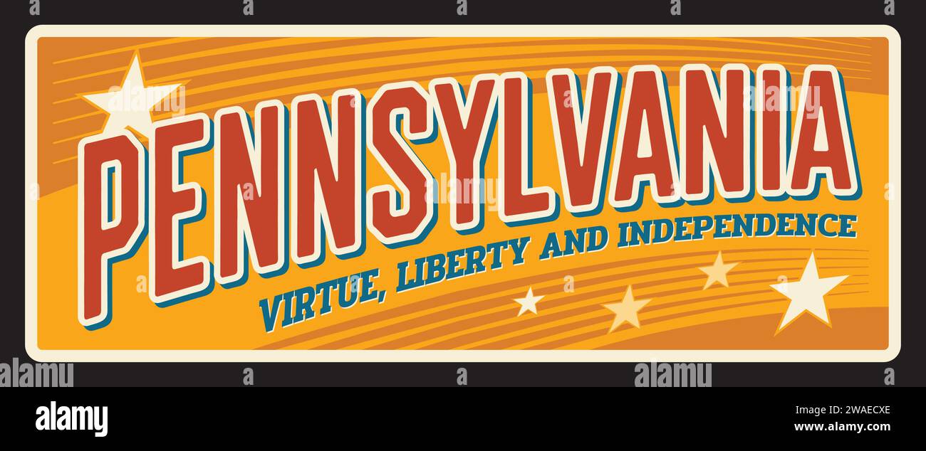Pennsylvania typography Stock Vector Images - Alamy