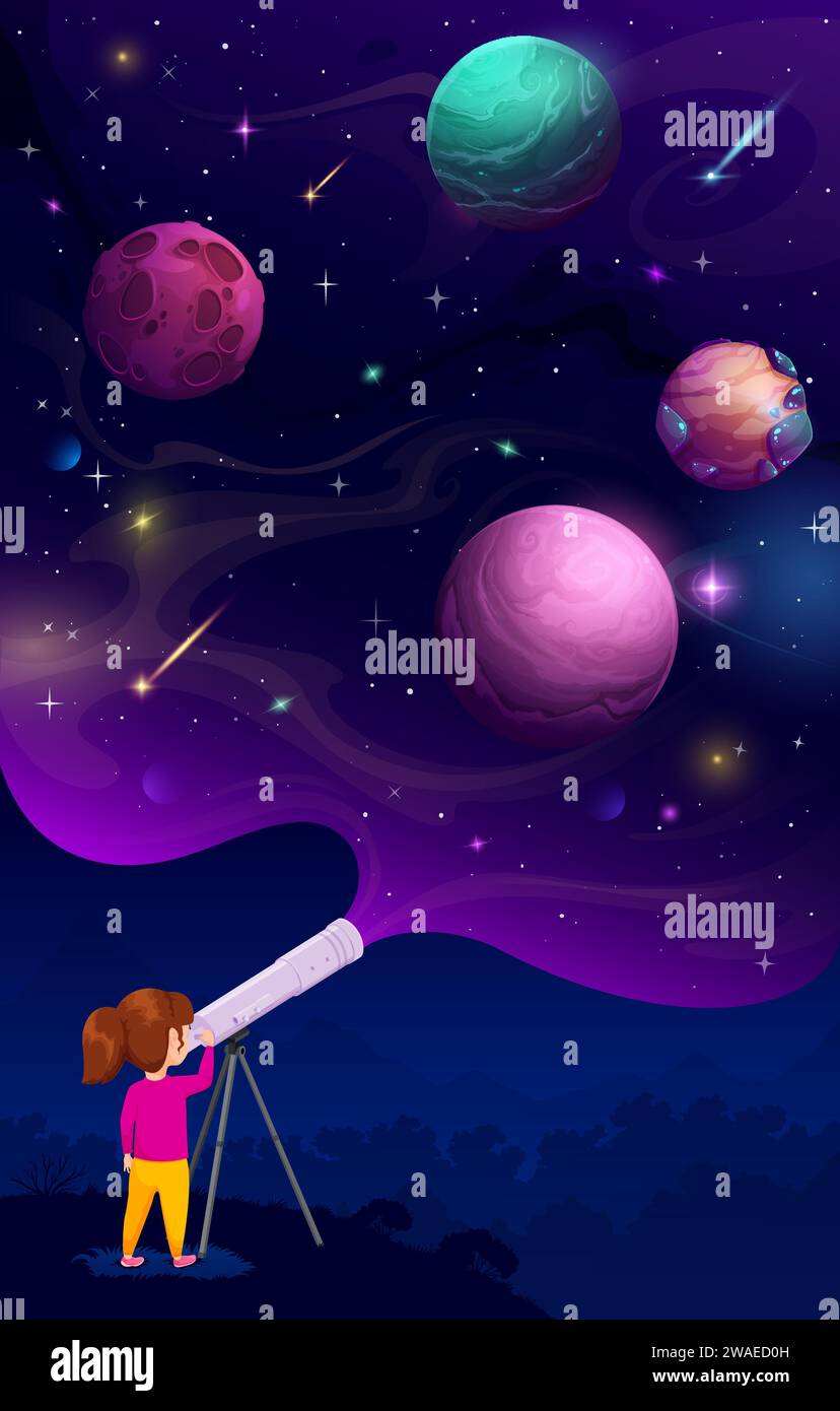 Star gazing child Stock Vector Images - Alamy