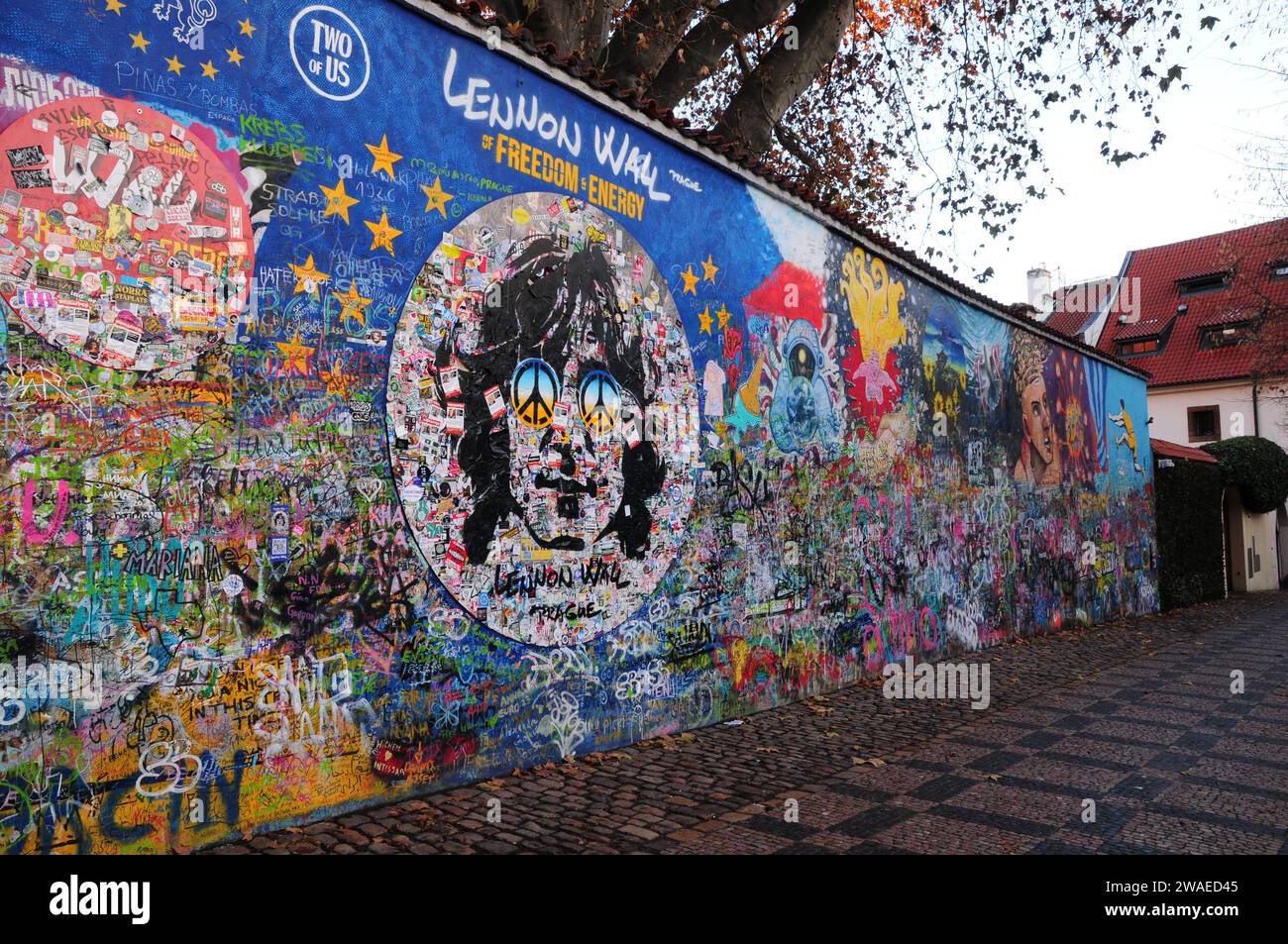 John Lennon Wall in Prague, Czech Republic, December 11, 2023. (CTK ...
