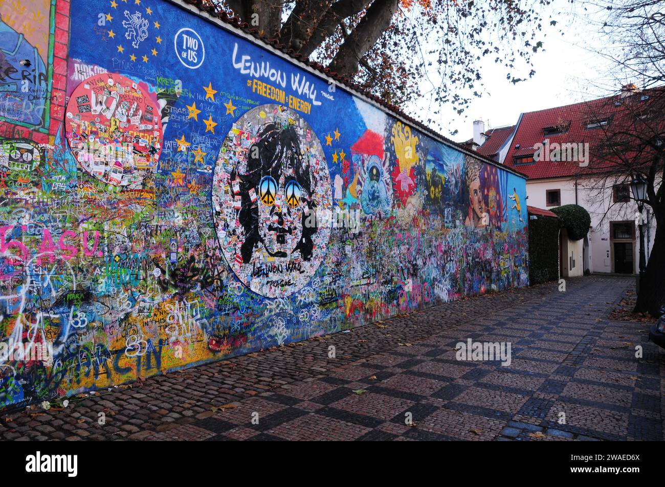 John Lennon Wall in Prague, Czech Republic, December 11, 2023. (CTK ...