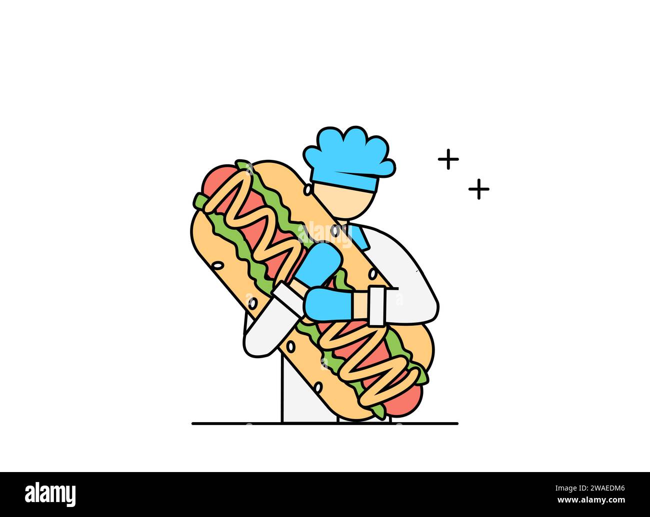 Assortment of snacks Stock Vector Images - Alamy