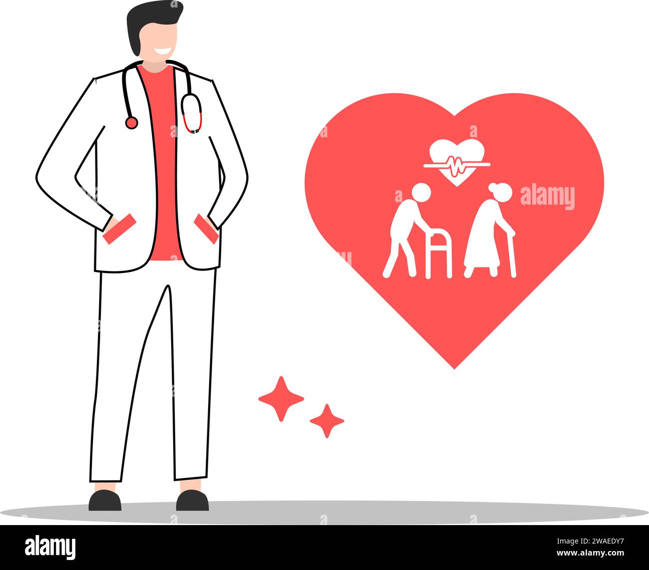 Anamnesis internist Stock Vector Images - Alamy