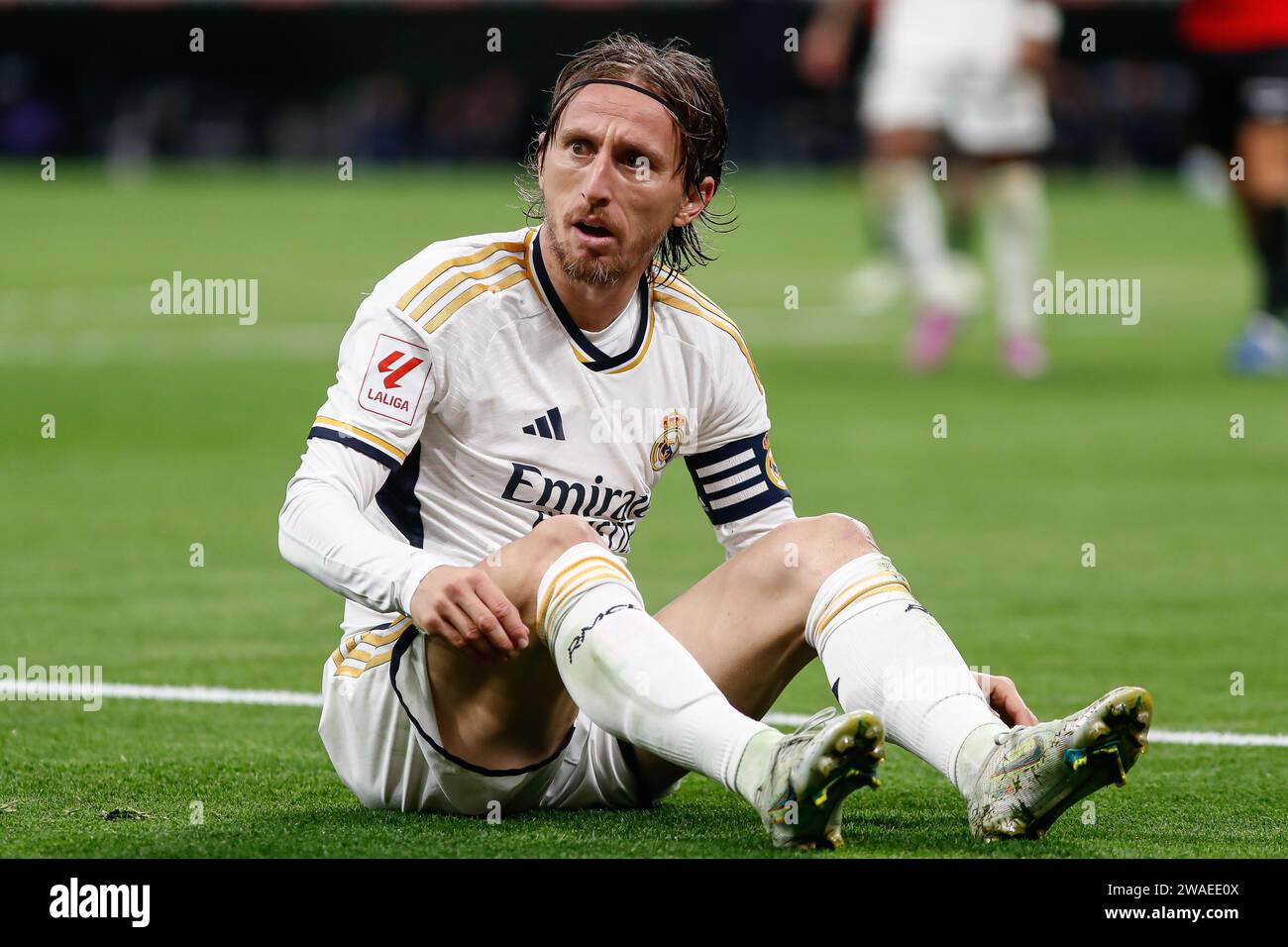 Madrid, Spain, January 3, 2024, Luka Modric of Real Madrid during the ...