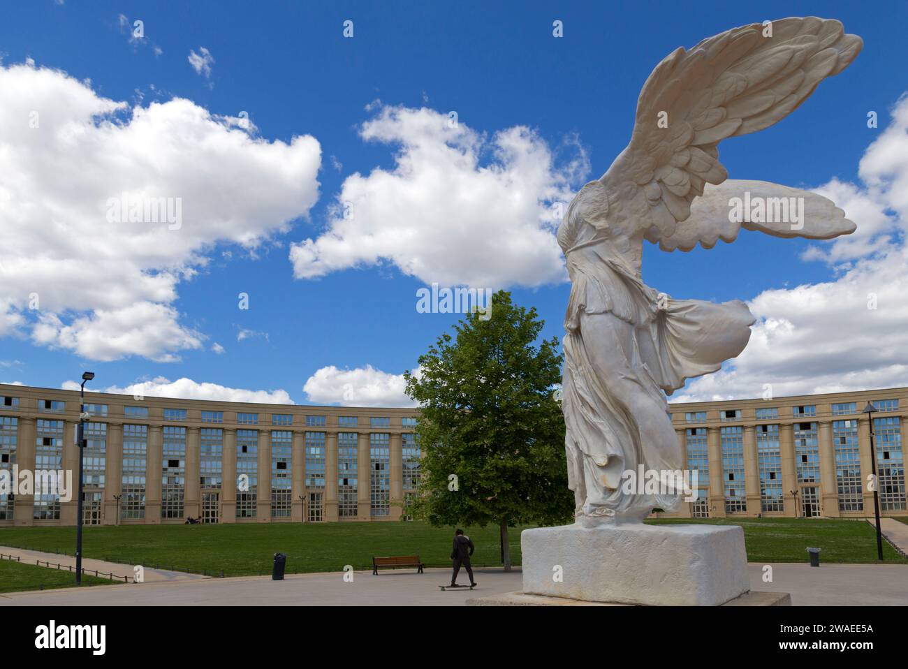 Sculpture of the Victory of Samothrace in the Antigone district, Place ...