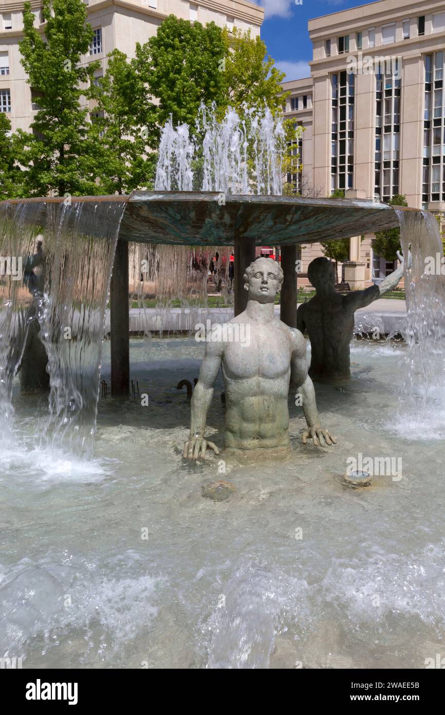 Fontaine aux trois ephebes hi-res stock photography and images - Alamy