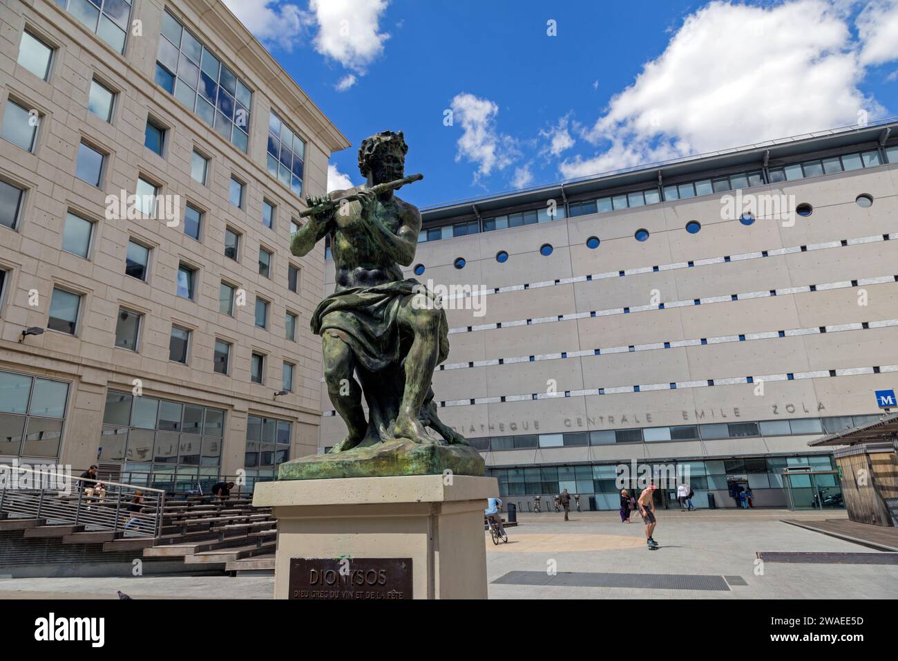 Sculpture of Dionysus or Fluting Shepherd in the Antigone district in ...