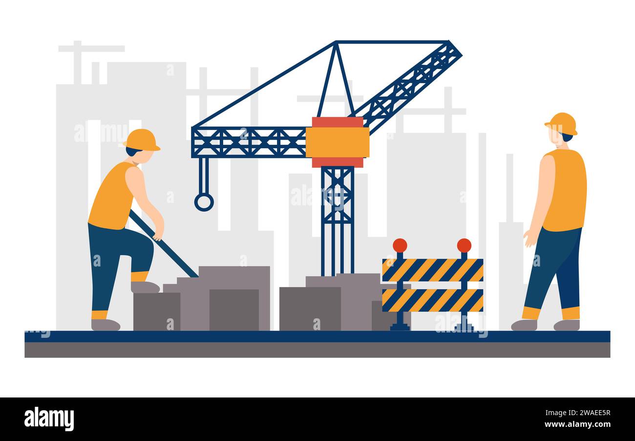 Construction crane inspection Stock Vector Images - Alamy