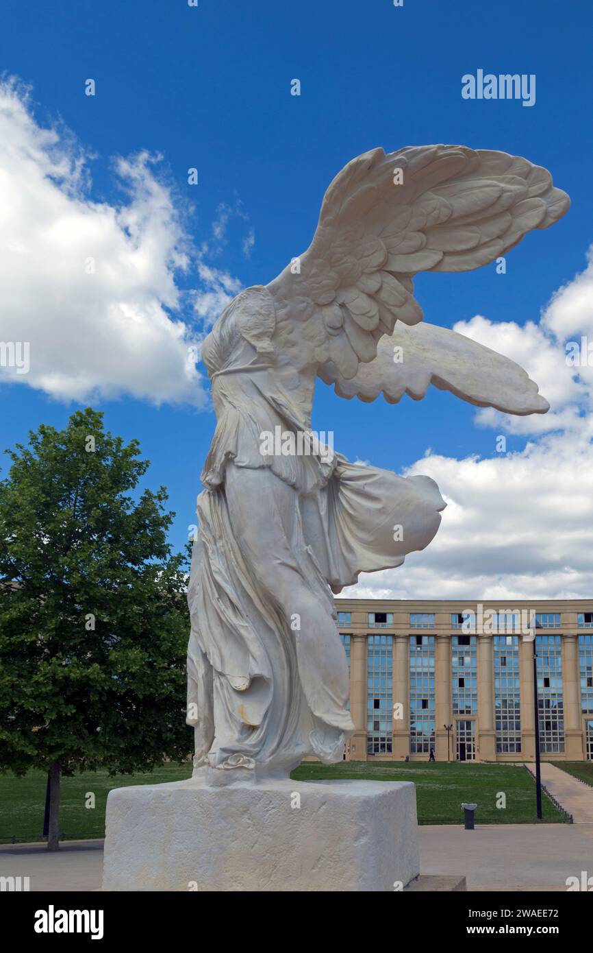 Sculpture of the Victory of Samothrace in the Antigone district, Place ...