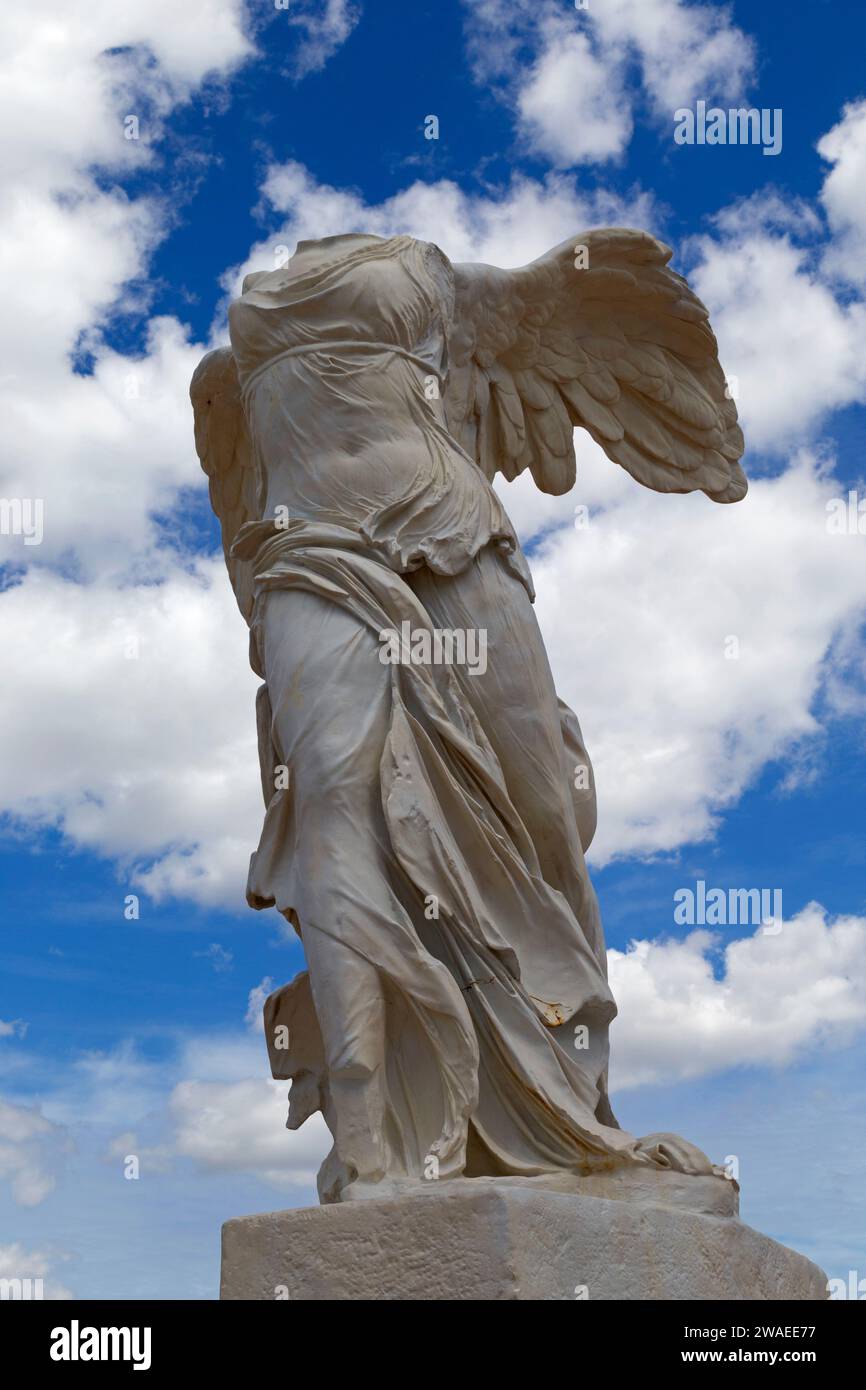 Sculpture of the Victory of Samothrace in the Antigone district, Place ...