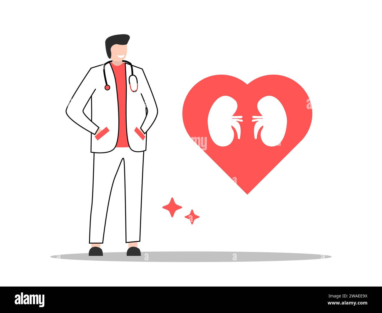 internist doctor illustration Stock Vector Image & Art - Alamy