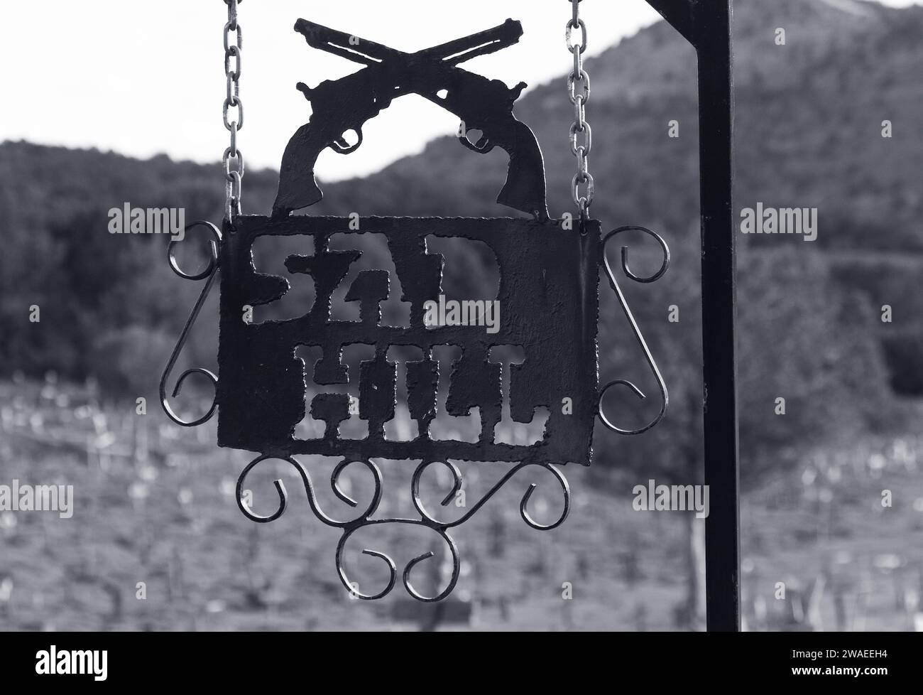 Sad Hill cemetery, Burgos province, Spain Stock Photo - Alamy