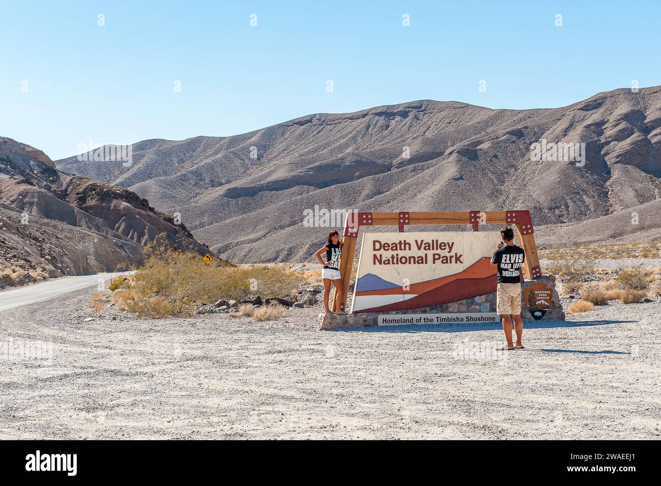 Death Valley National Park in Inyo County of Mojave Desert, California ...