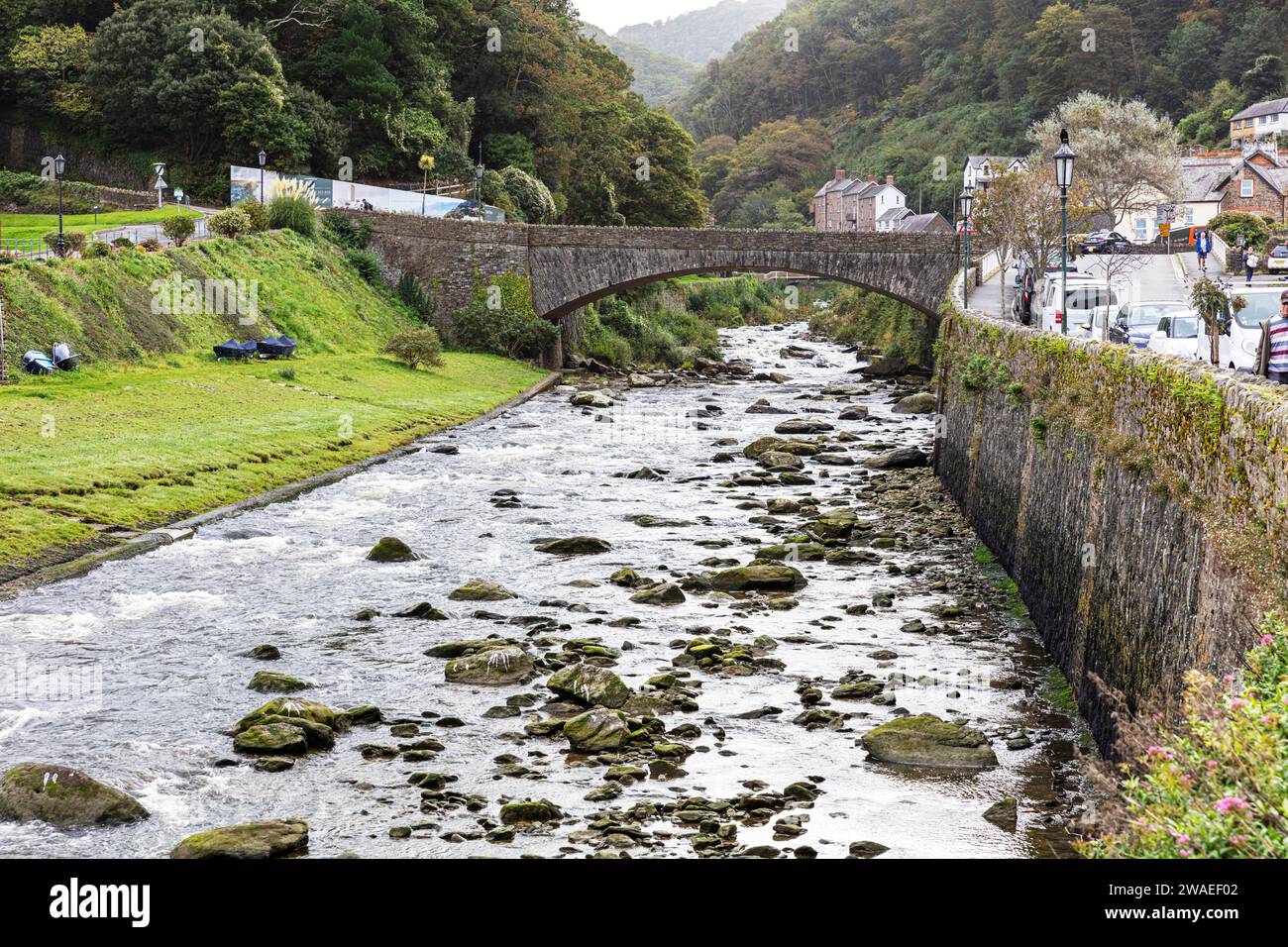 River Lyn, Lynmouth, Lyn, river, Lynmouth at Lynton And Lynmouth, Devon ...