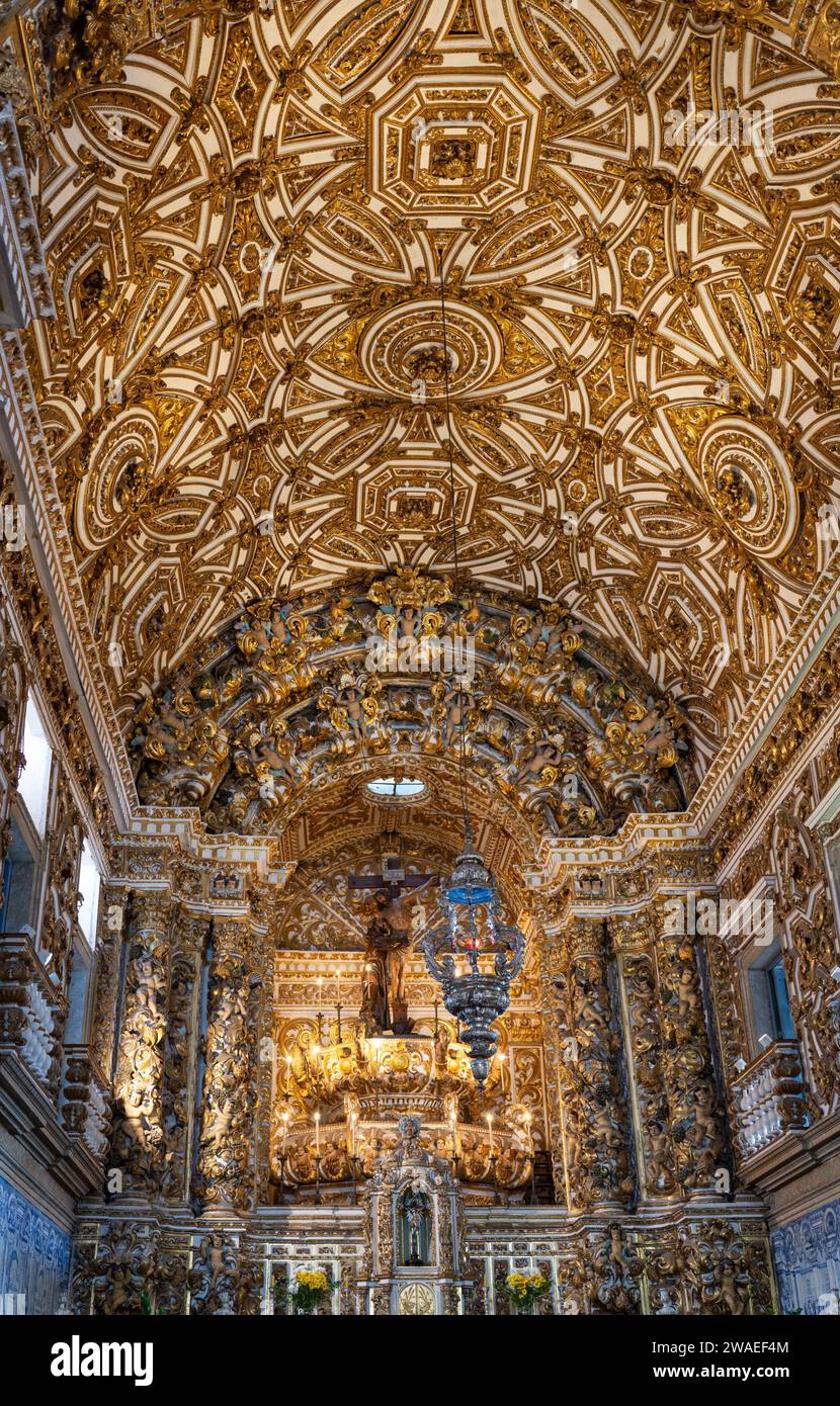 Baroque Church Ceiling and Ornate Gilded Artwork Captured Stock Photo ...