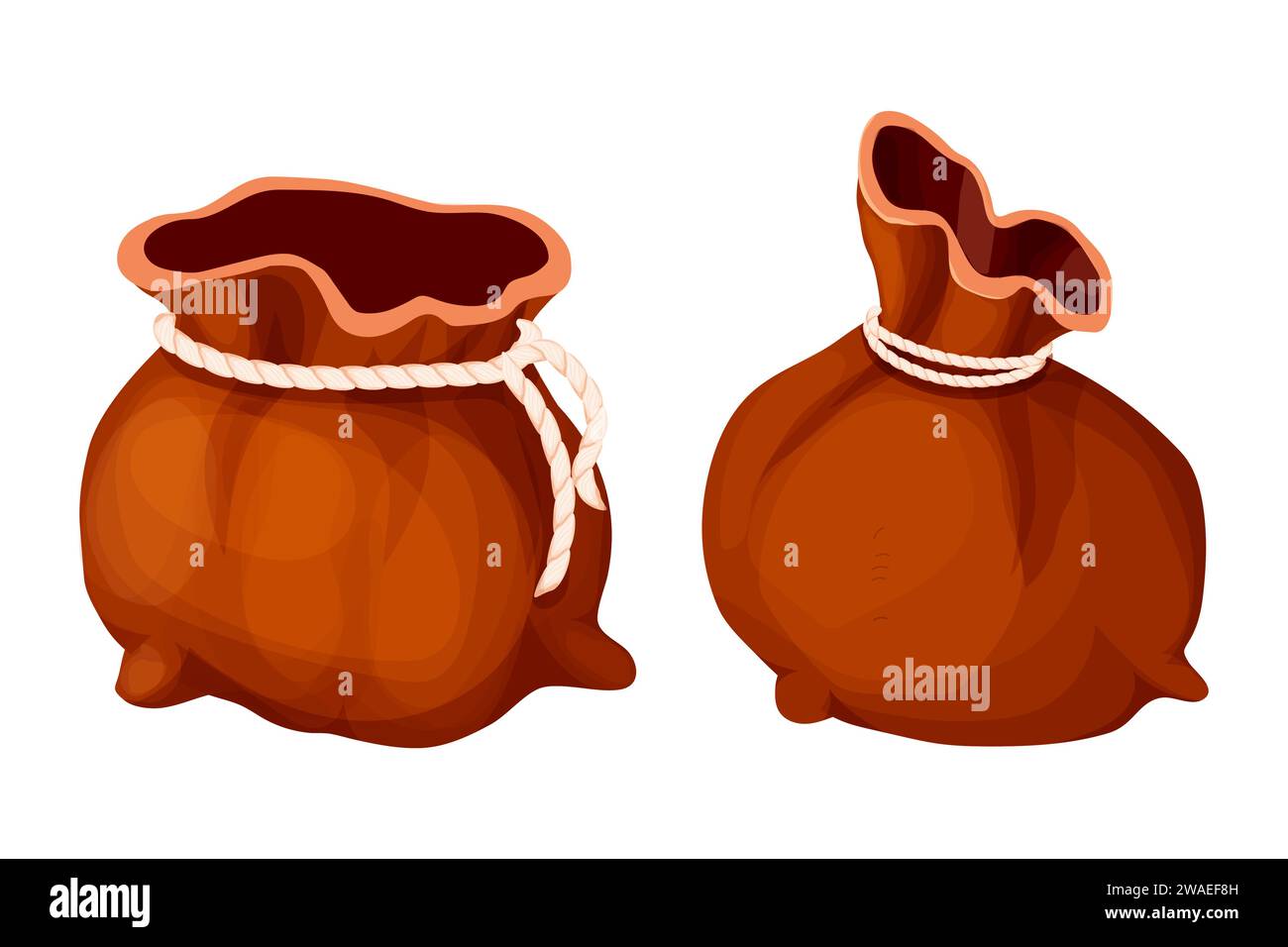 Big cloth sack open Stock Vector Images - Alamy