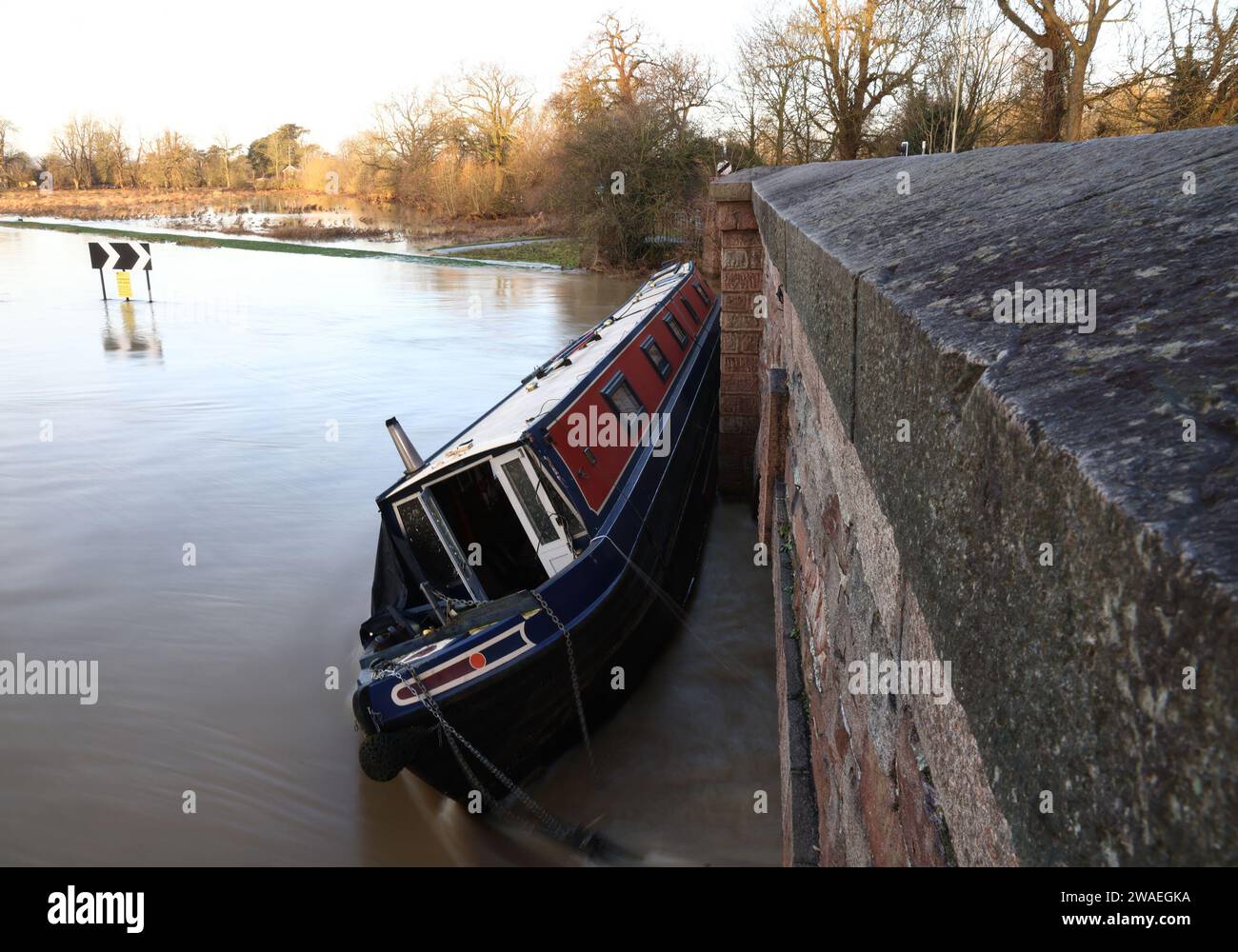 Barrow upon Soar, Leicestershire, UK. 4TH January 2024. UK weather. A ...