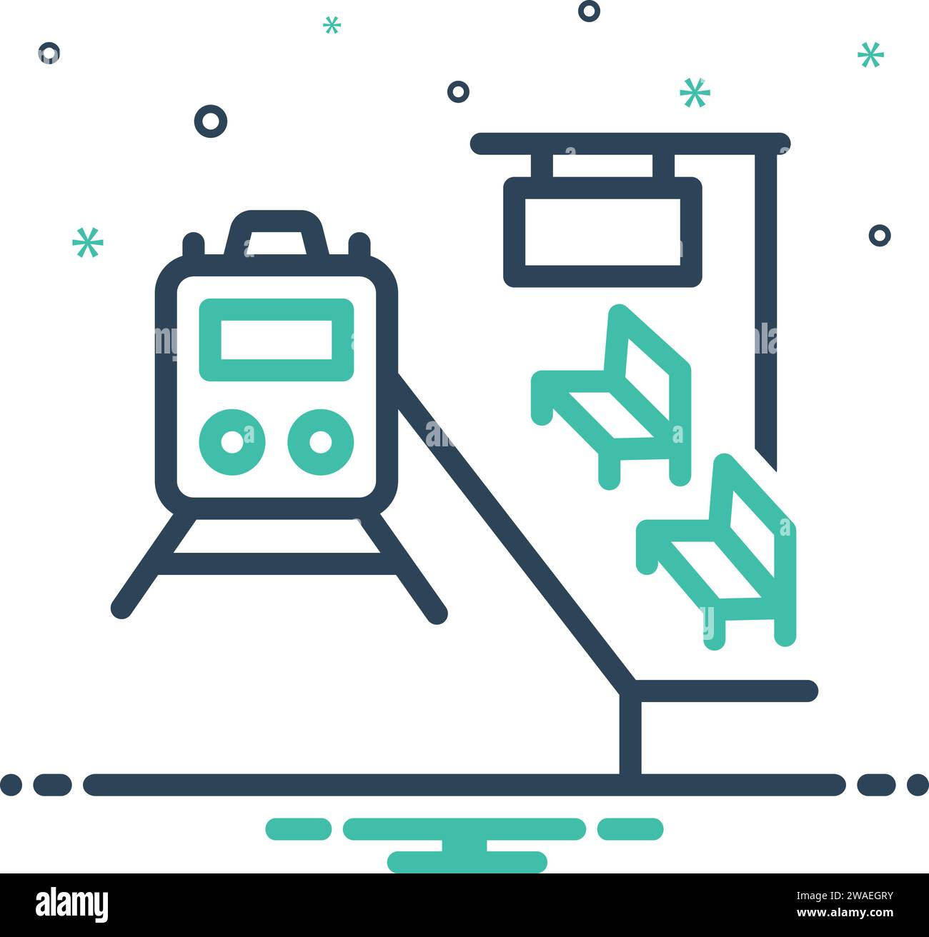 Rail stop Stock Vector Images - Alamy