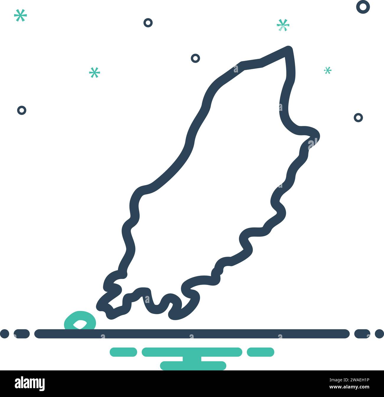 Isle map Stock Vector Images - Alamy