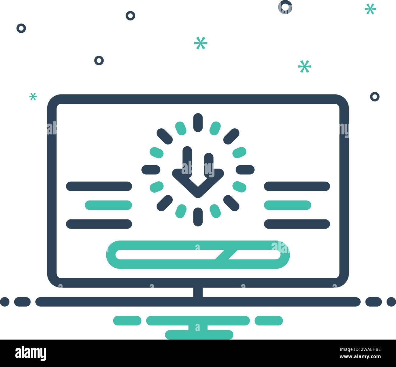 Icon for installing,update Stock Vector Image & Art - Alamy