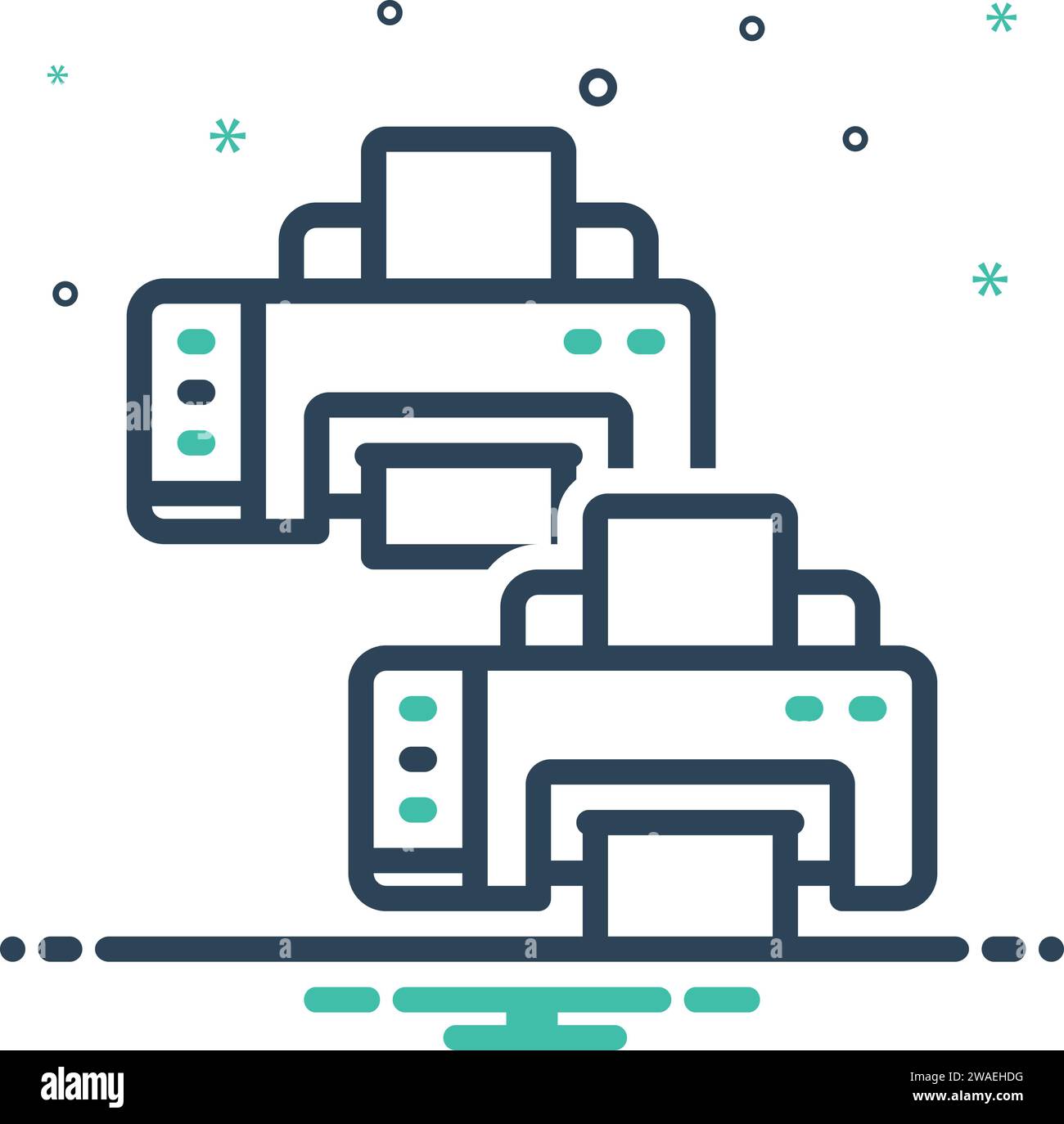 Ink jet logo Stock Vector Images - Alamy