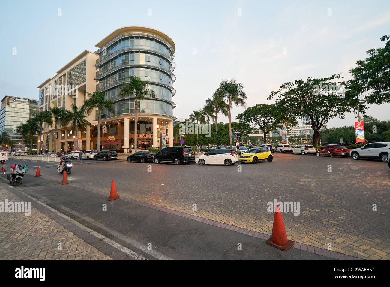 HO CHI MINH CITY, VIETNAM - MARCH 29, 2023: street level view of ...