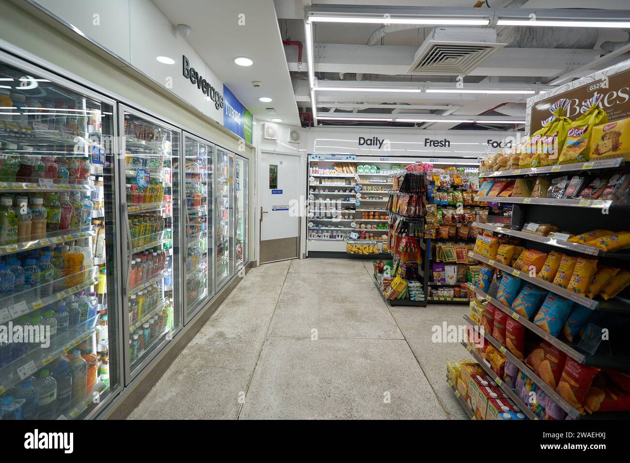 HO CHI MINH CITY, VIETNAM - MARCH 29, 2023: interior shot of GS25 store ...