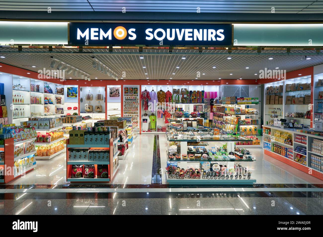 HO CHI MINH CITY, VIETNAM - MARCH 30, 2023: goods on display in Memos ...