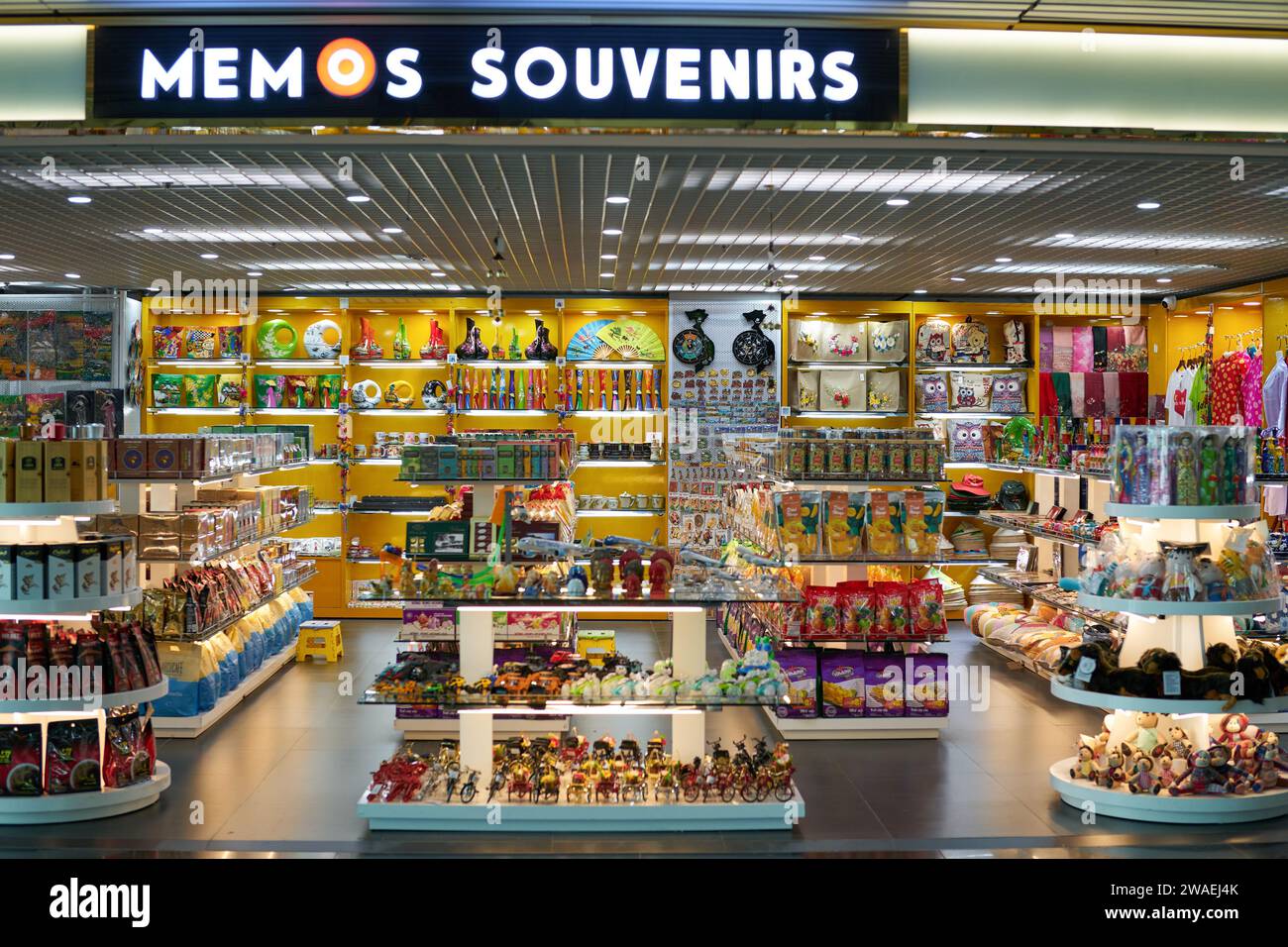 HO CHI MINH CITY, VIETNAM - MARCH 30, 2023: goods on display in Memos ...