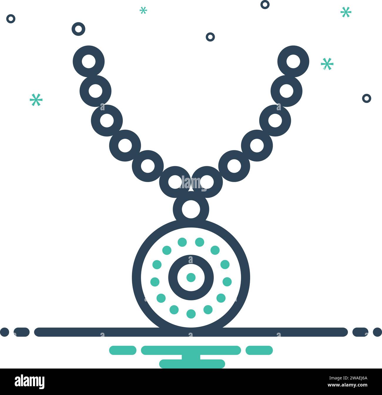 Choker necklace Stock Vector Images - Alamy