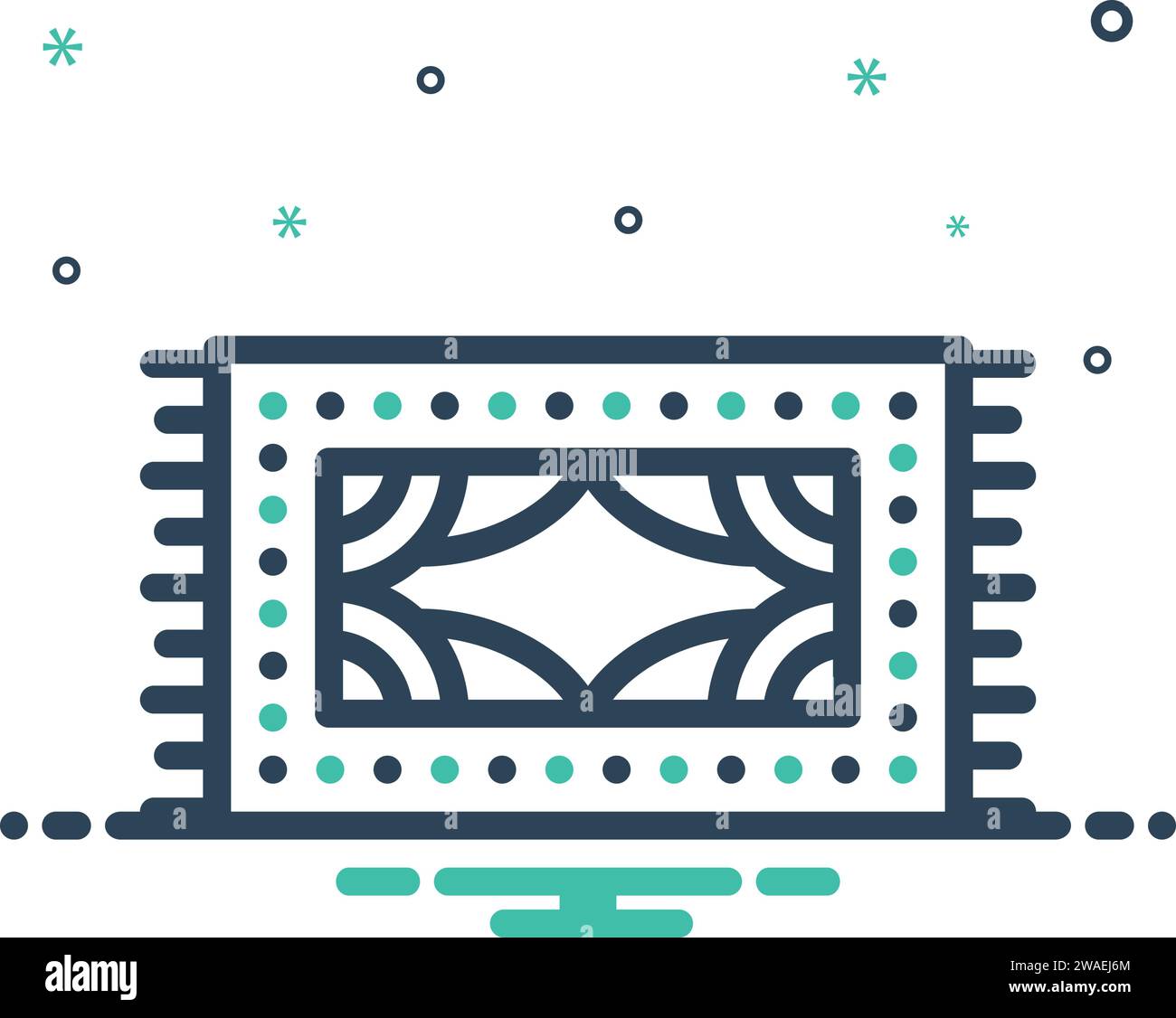 Prayer mat icon vector Cut Out Stock Images & Pictures - Alamy