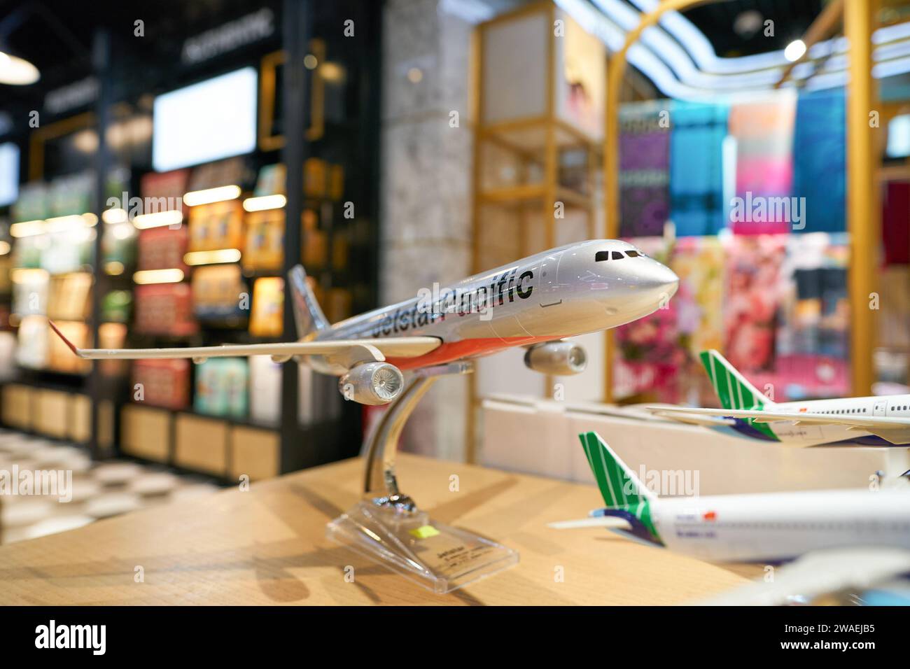 HO CHI MINH CITY, VIETNAM - MARCH 30, 2023: aircraft models on display ...