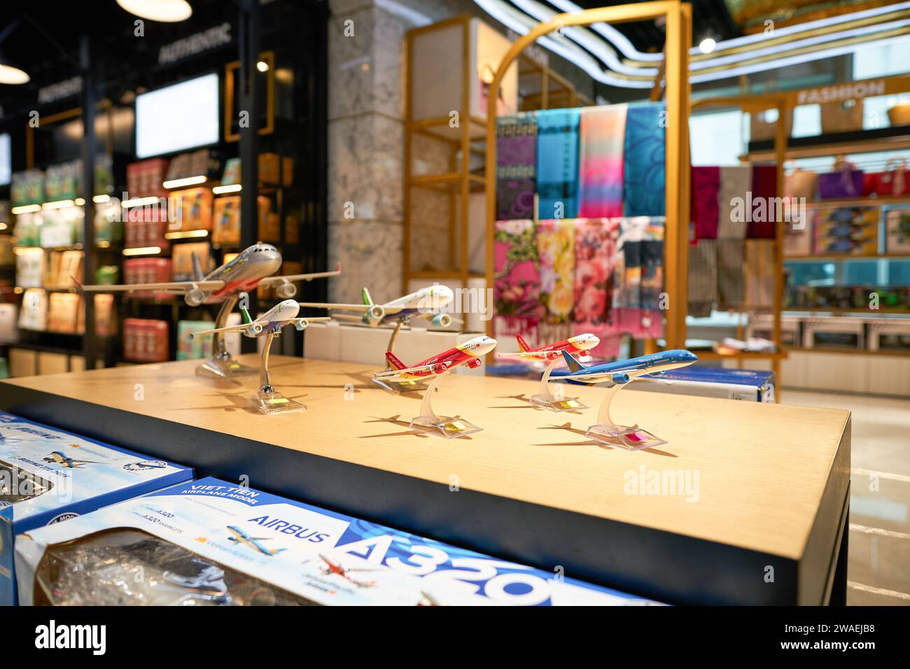 HO CHI MINH CITY, VIETNAM - MARCH 30, 2023: aircraft models on display ...