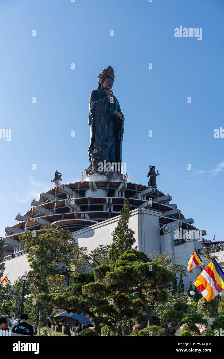 View of Ba Den mountain tourist area, Tay Ninh province, Vietnam. A ...