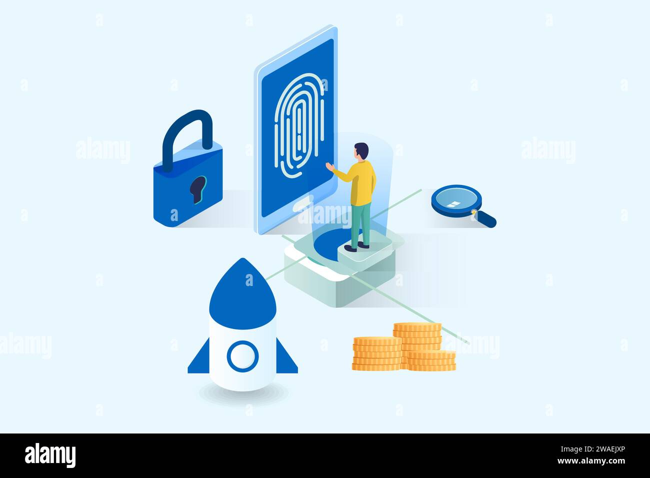 Database administrator server isometric Stock Vector Images - Alamy