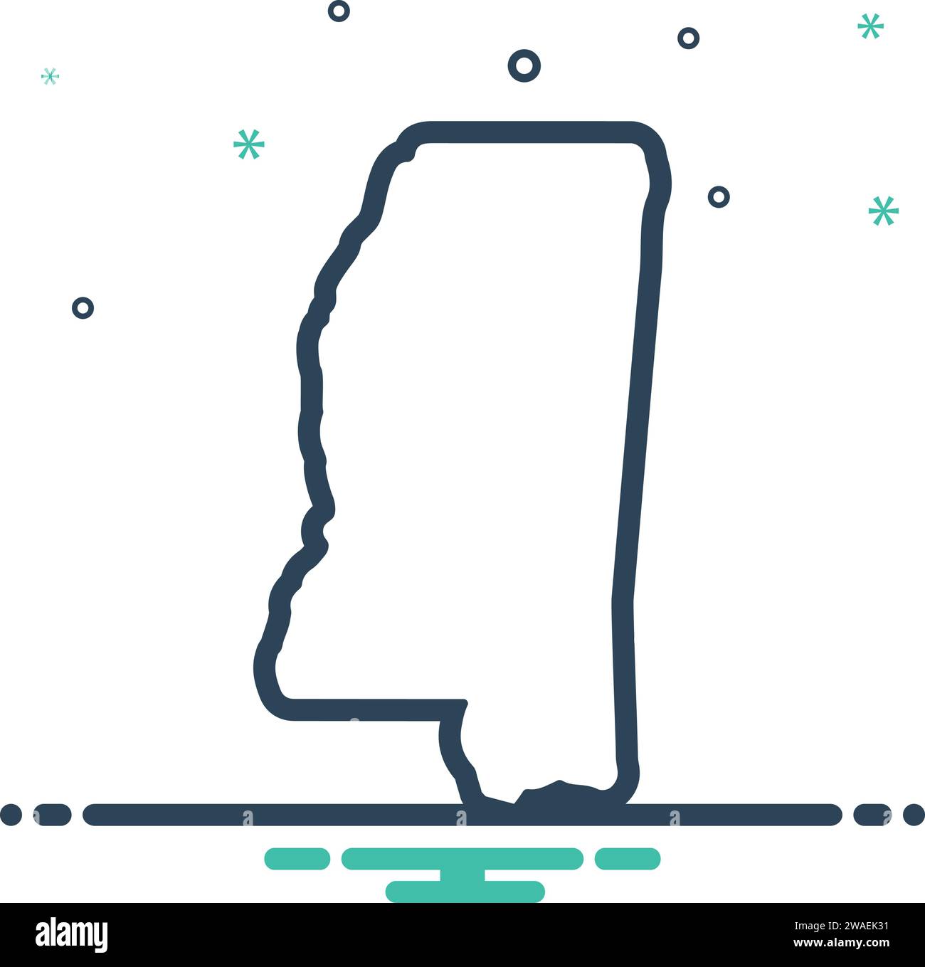 Icon for mississippi; map Stock Vector Image & Art - Alamy