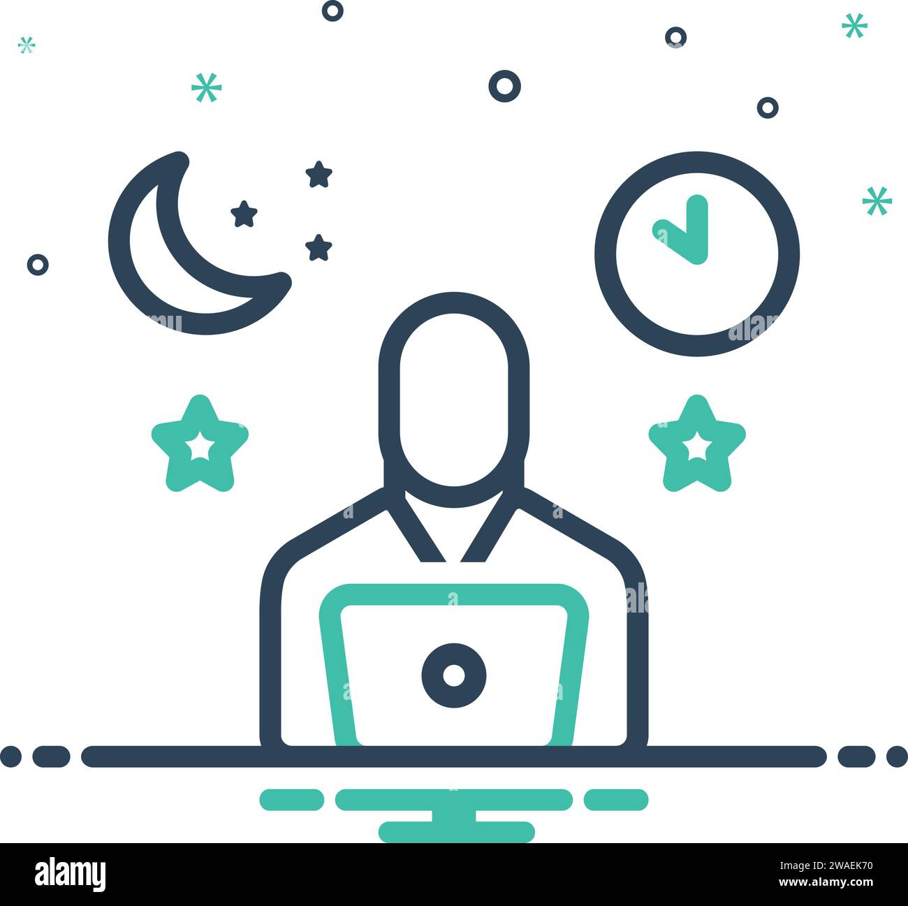 Half person icon Stock Vector Images - Alamy