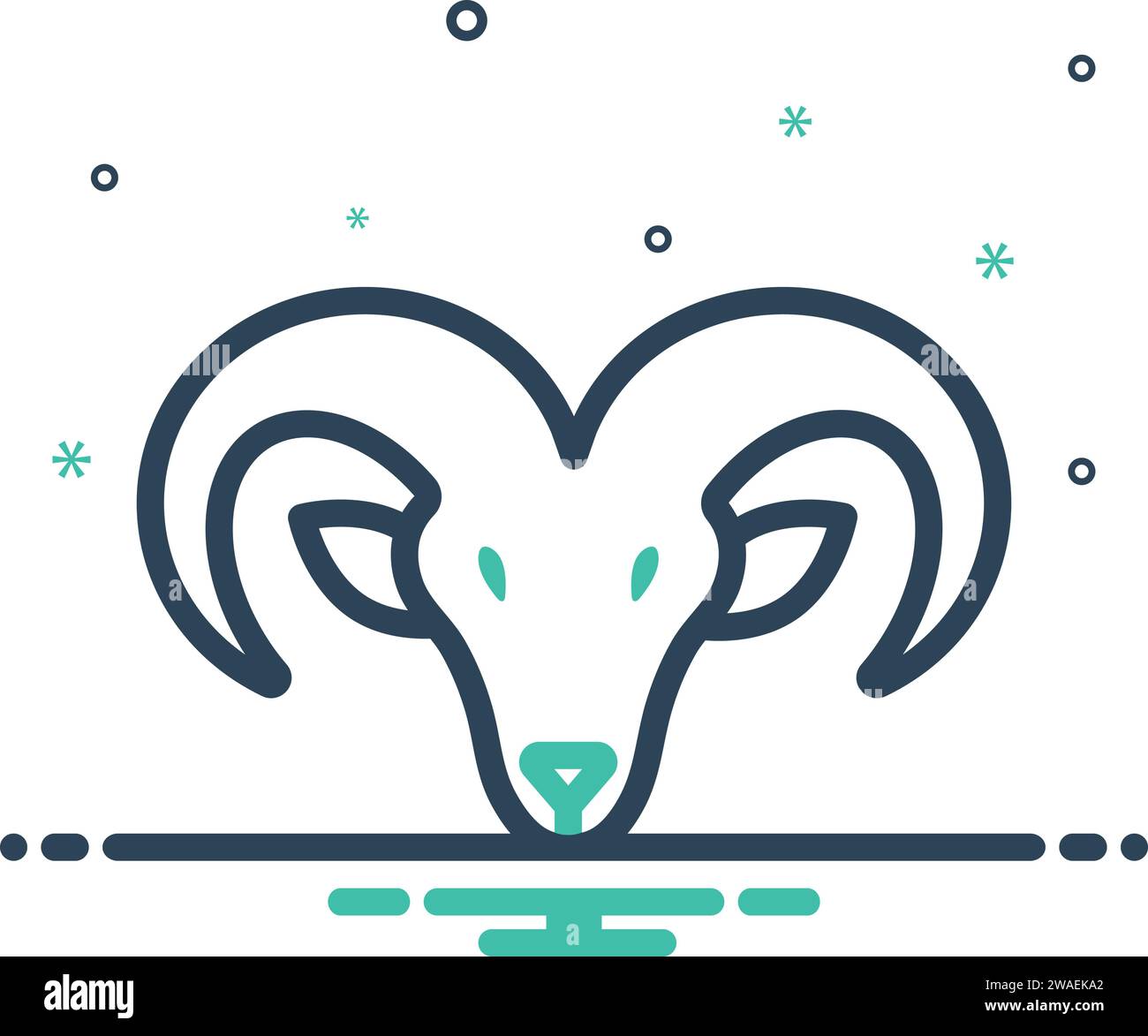 Ram head icon Stock Vector Images - Alamy