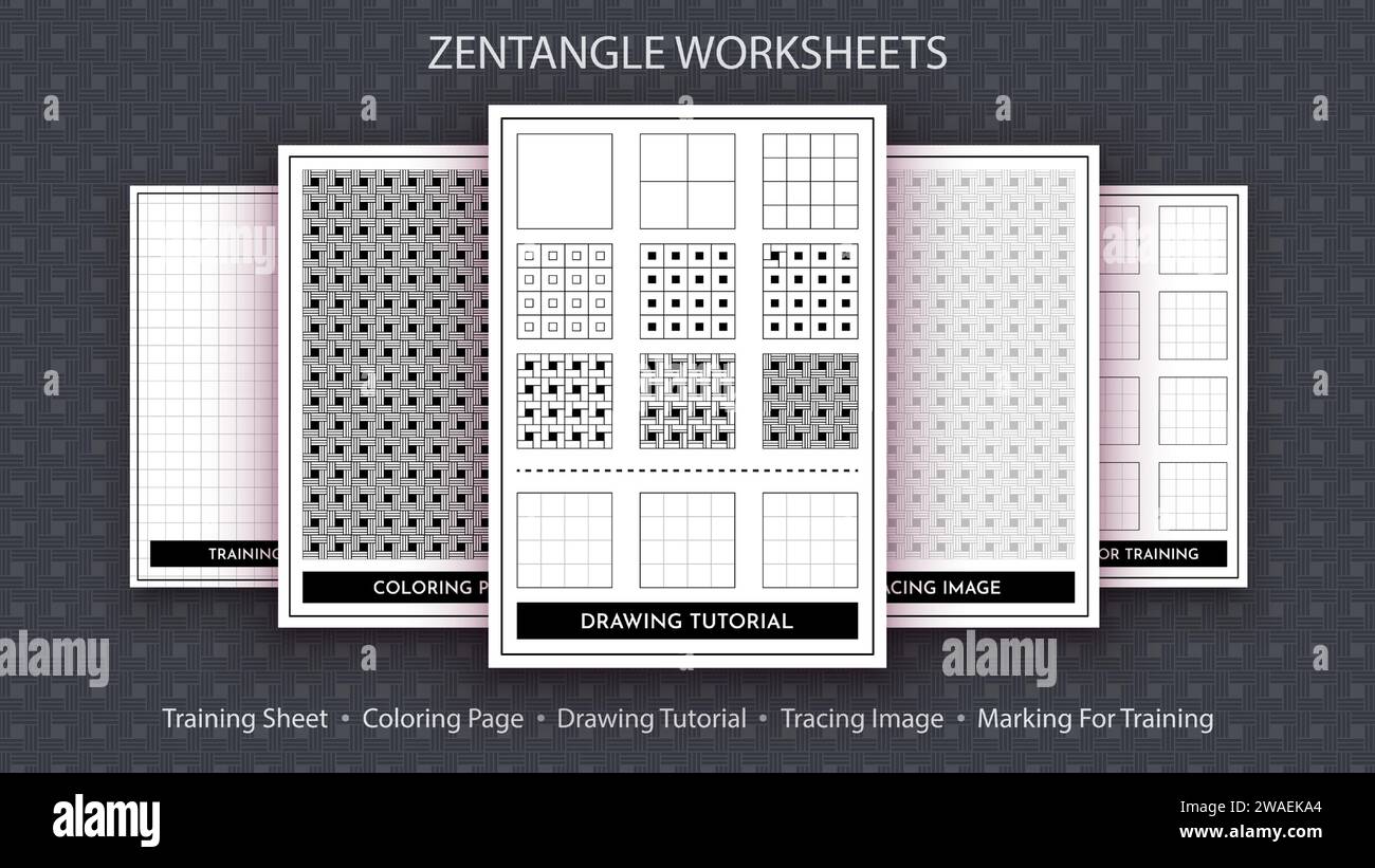 How to Draw a Zentangle. Step by Step Drawing Tutorial. Draw Guide ...